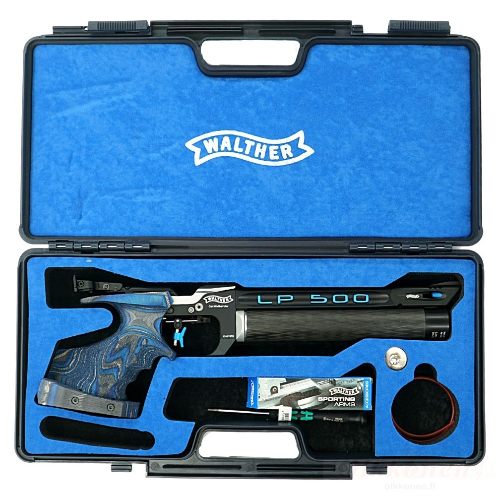 Walther LP 500 Expert, Blue, ilmapistooli 4,5mm - Olkkonen.fi