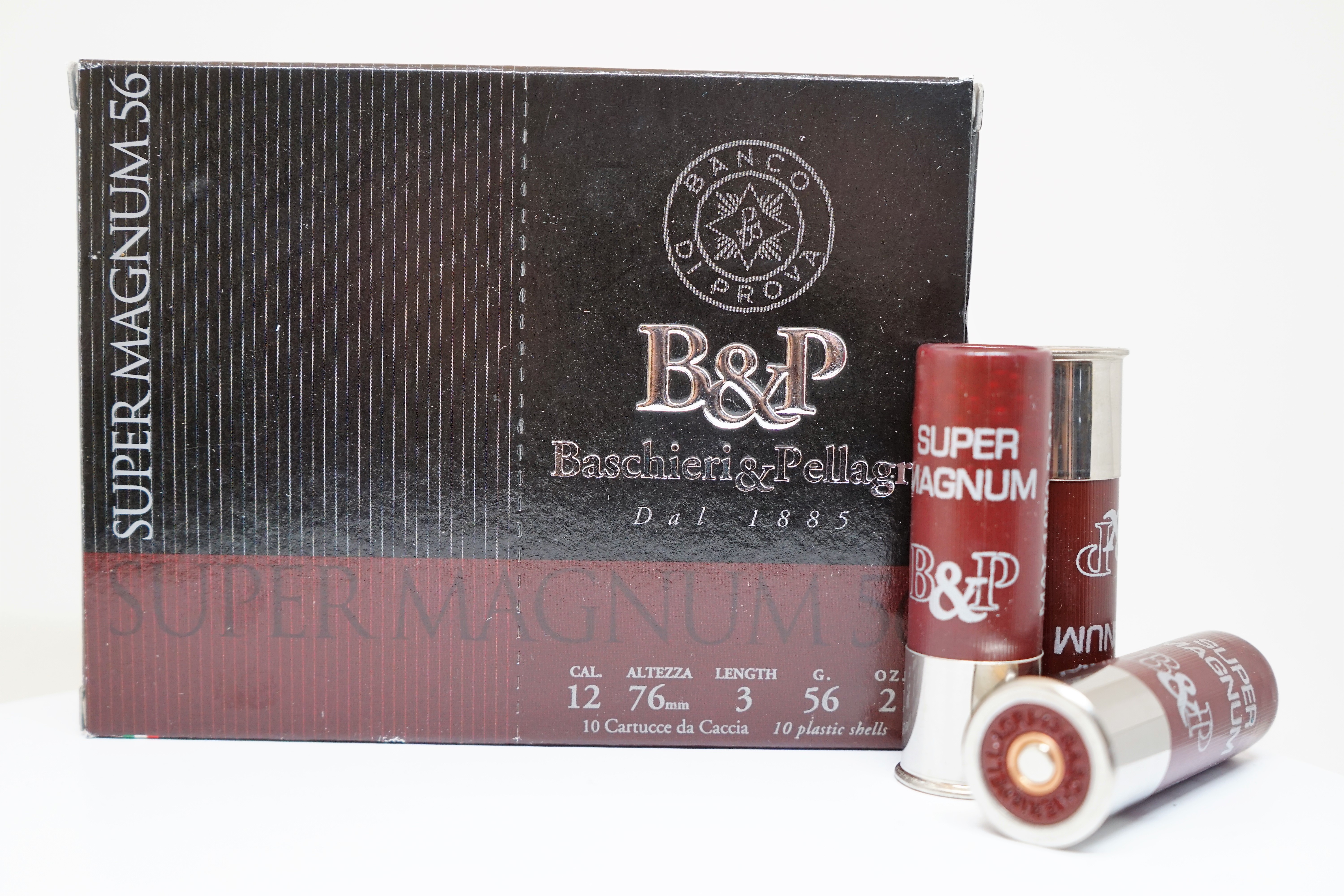 B&P Super Magnum 12/76 56g lyijy niklattu - Olkkonen.fi